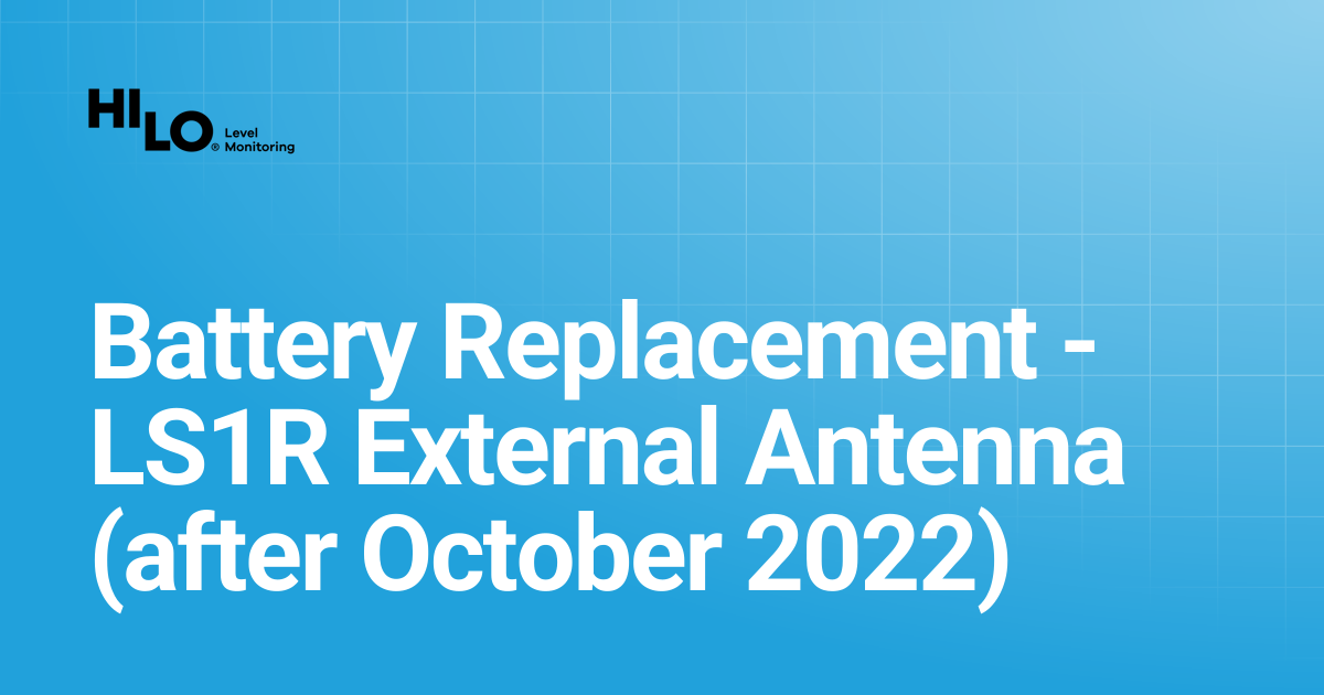 Battery Replacement - LS1R External Antenna (after October 2022) | HiLo ...